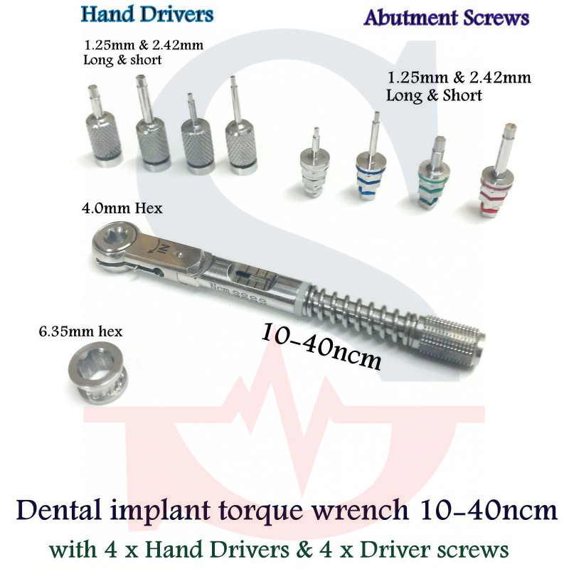 Universal adapter and Dental implant torque wrench & driver kit ...
