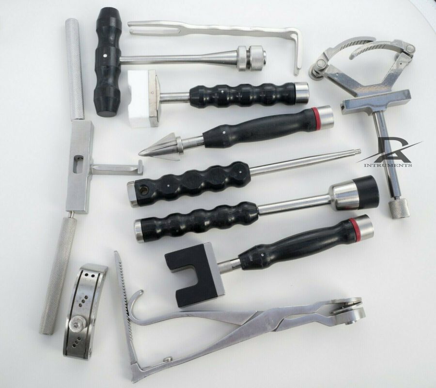 11 Pieces Orthopedic Hip Knee Spine Tibia Femur Surgical Instruments ...